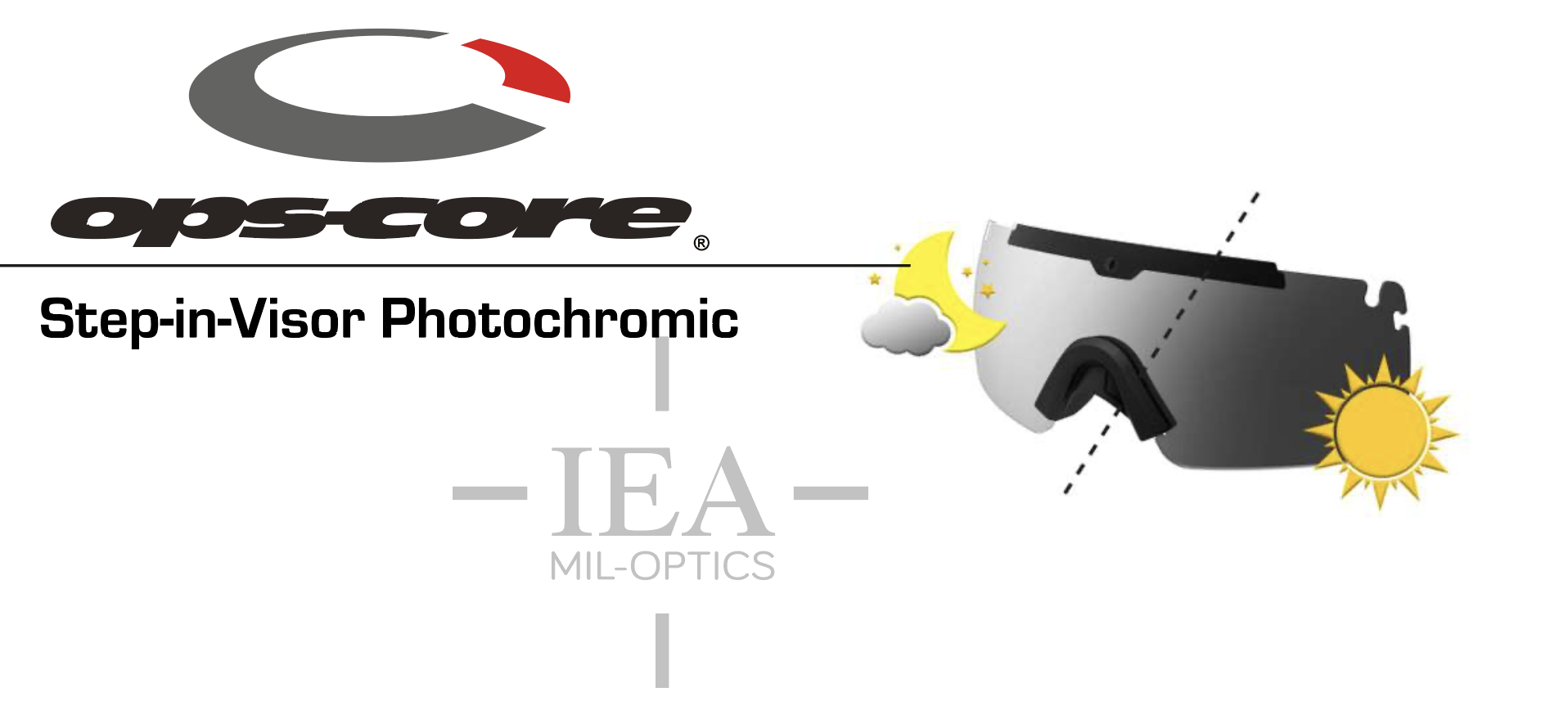 -NEU- Ops-Core Step-in-Visor Photochromic Visiere für Helme
