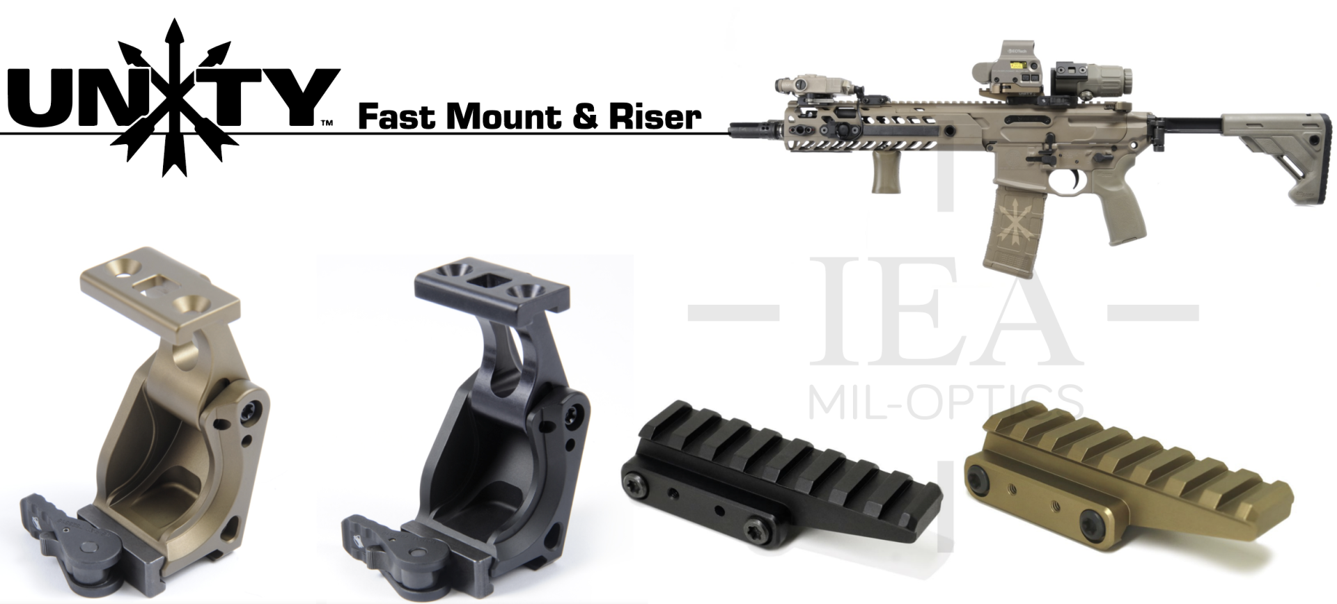 Unity Tactical Fast Mount & Riser für Eotech und Aimpoint